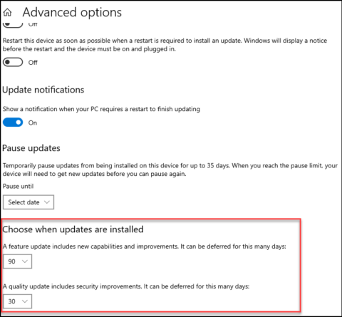 Microsoft Remove Delay Windows 10 Updates in version 2004